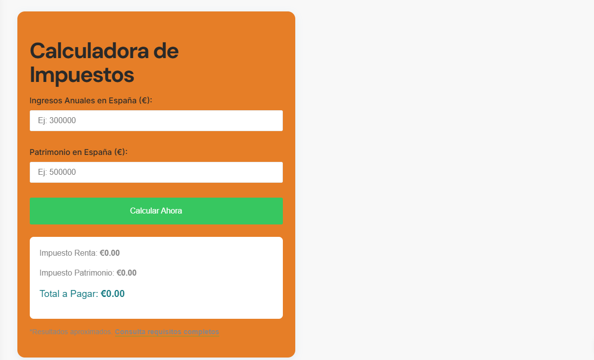 | Calculadora Ley Beckham: Calcula Tus Impuestos como Expatriado en España